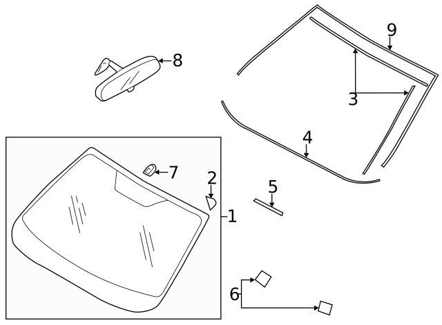 2017-2023 Subaru Windshield Pin 65035FL000 | Subaru Parts Store