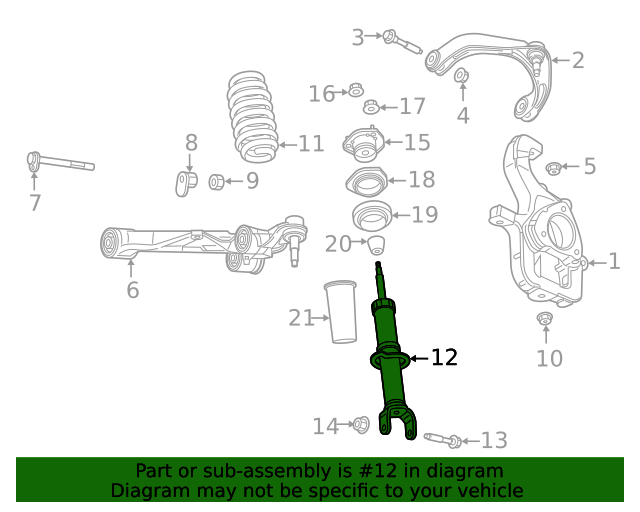 2019-2020 Ram 1500 Shock Absorber 68404036AD | TascaParts.com