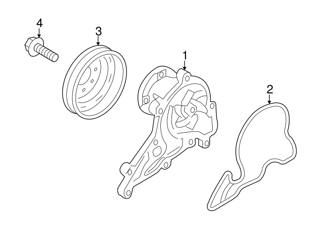 25100-3F310 - Water Pump 2009 Kia Borrego | Kia.Parts Store