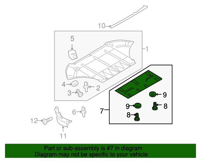 2008-2010 Audi A8 Quattro Front Shield 4E0-825-195 | OEM Parts Online