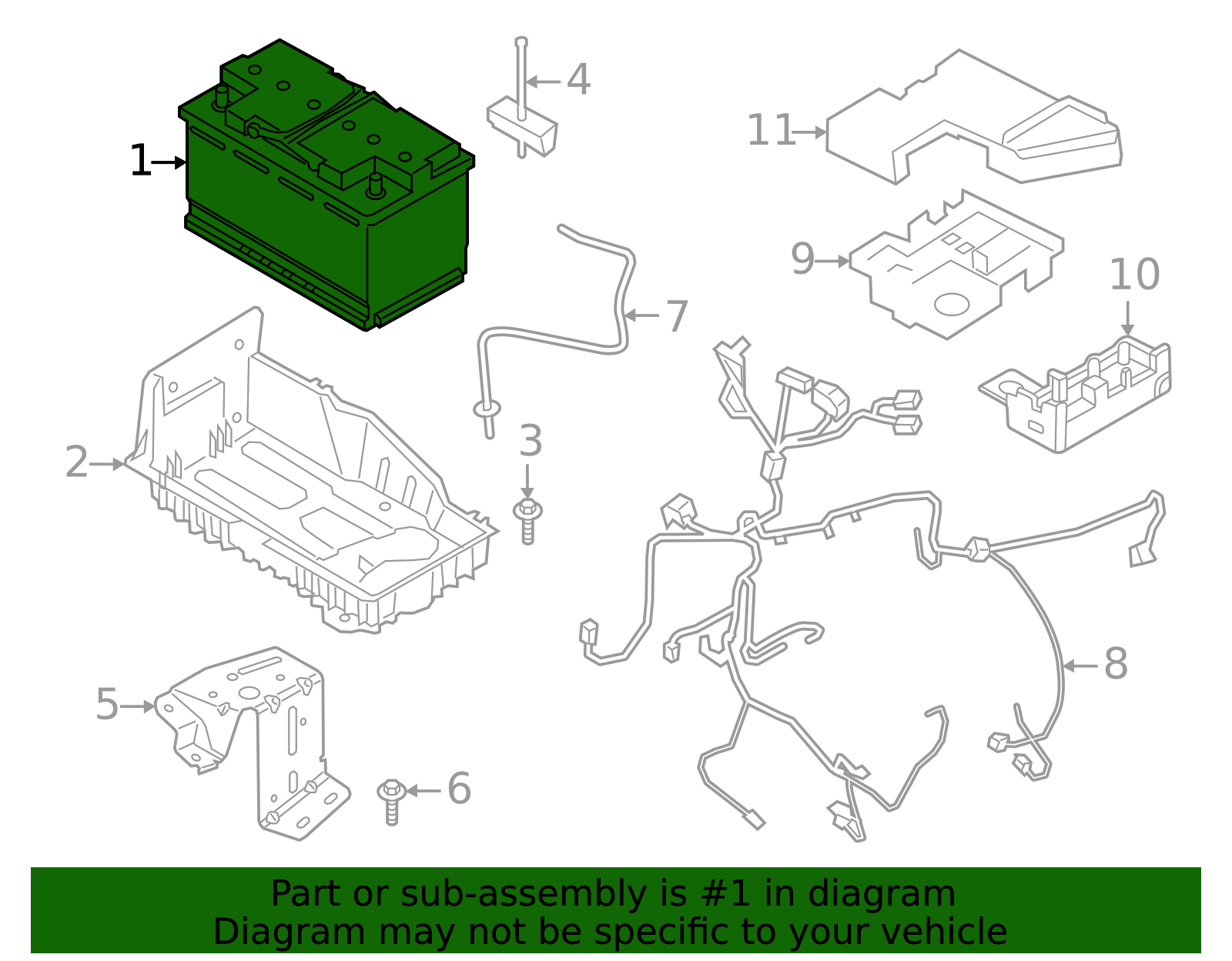 2015-2025 Ford Motorcraft™ Vehicle Battery BAGM-94RH7-800 | Village Ford