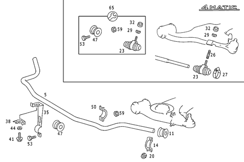 Torsion Bar, Front for 1993 Mercedes-Benz 300E | Mercedes-Benz USA Parts