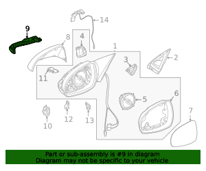 2021-2023 Mercedes-Benz Turn Signal Light Lens 099-906-70-02 | MB OEM Parts