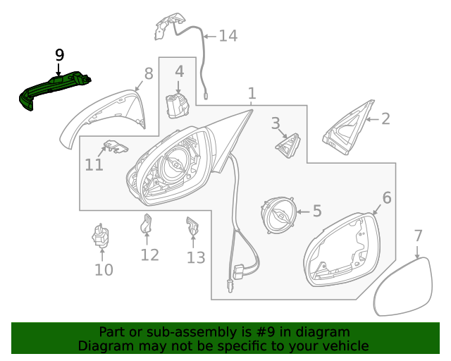 2021-2023 Mercedes-Benz Turn Signal Light Lens 099-906-70-02 | MB OEM Parts