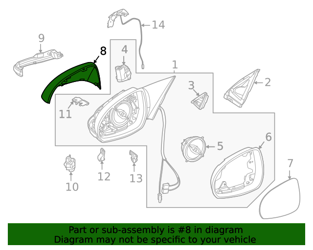 099-810-34-01-7831 - Mirror Cover 2021-2023 Mercedes-Benz | Mercedes ...