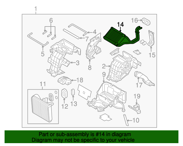 97138-3M000 - HVAC Heater Core 2009-2016 Hyundai | AutoNation Parts