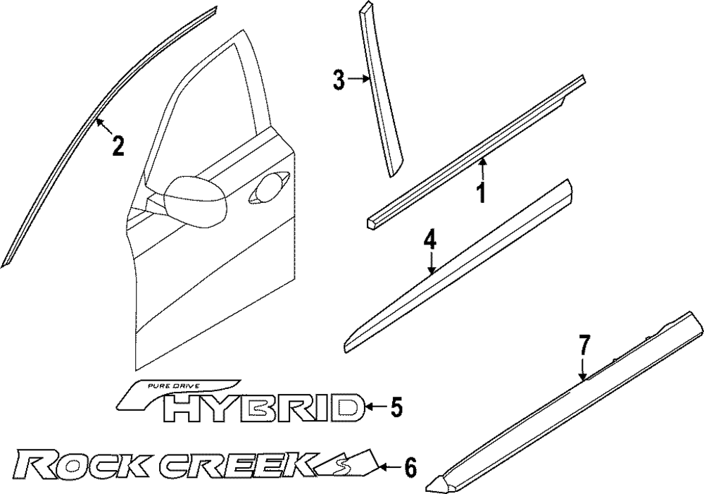 80870-3KA0A - Lower Molding - 2013-2020 Nissan Pathfinder | Nissan OEM ...
