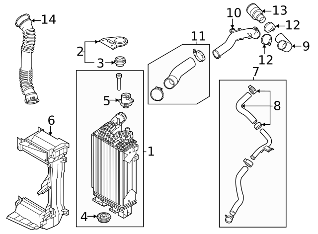 28270-2M300 - Inter-Cooler 2021-2023 Kia Sorento | Kia.Parts Store