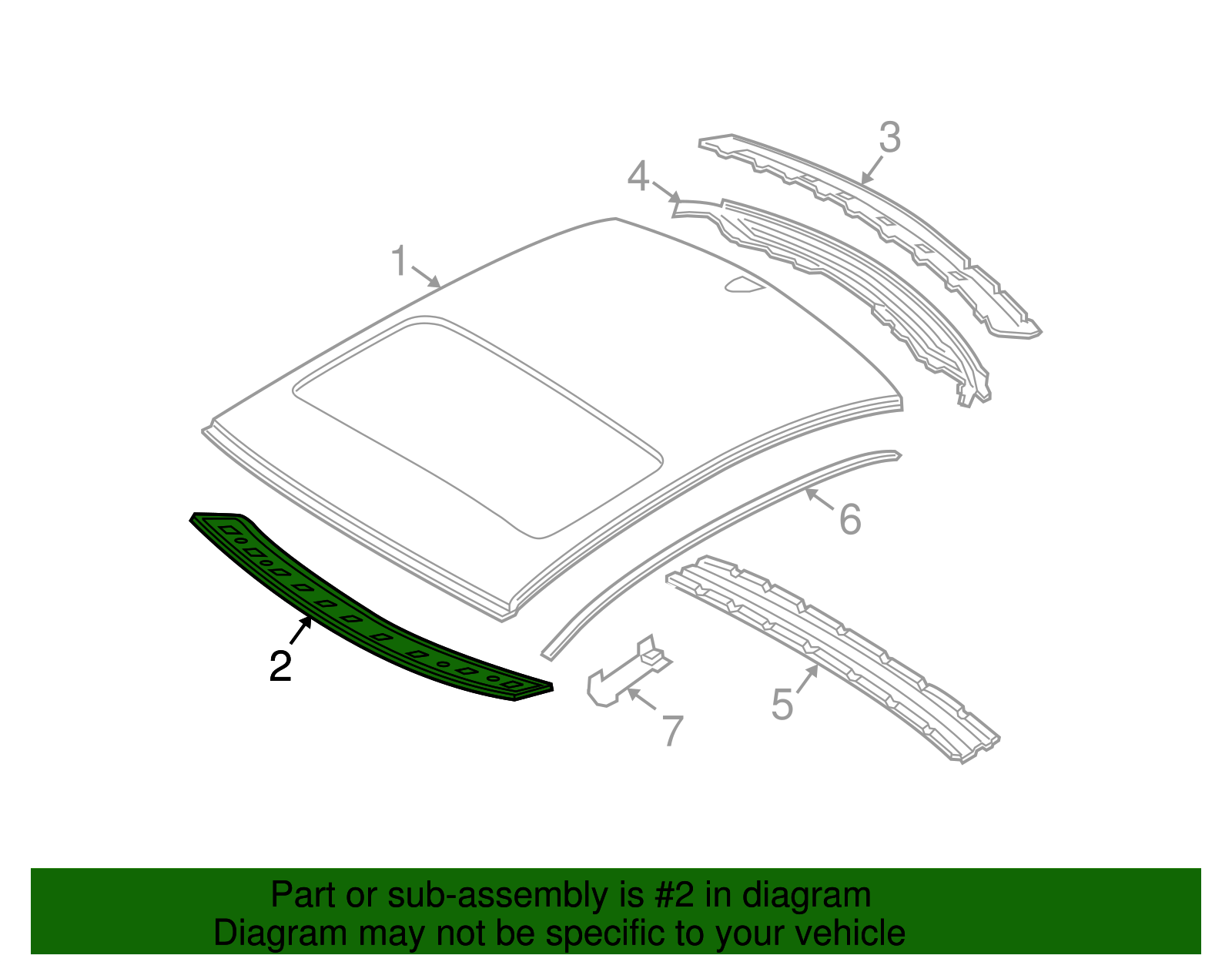 41217153681 - 2004-2010 BMW Windshield Header (41-21-7-153-681) | BMW ...