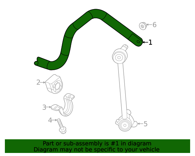 2020-2024 GM Front Stabilizer Shaft 84438109 GM | GMPartsDirect.com