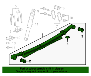 2015-2024 GM Rear Leaf Spring #84838477 85106809 | Auto Parts Express
