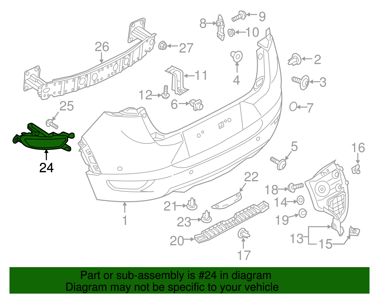 DB4G-51-5L0 - Reflector 2016-2021 Mazda CX-3 | Florida Mazda Parts