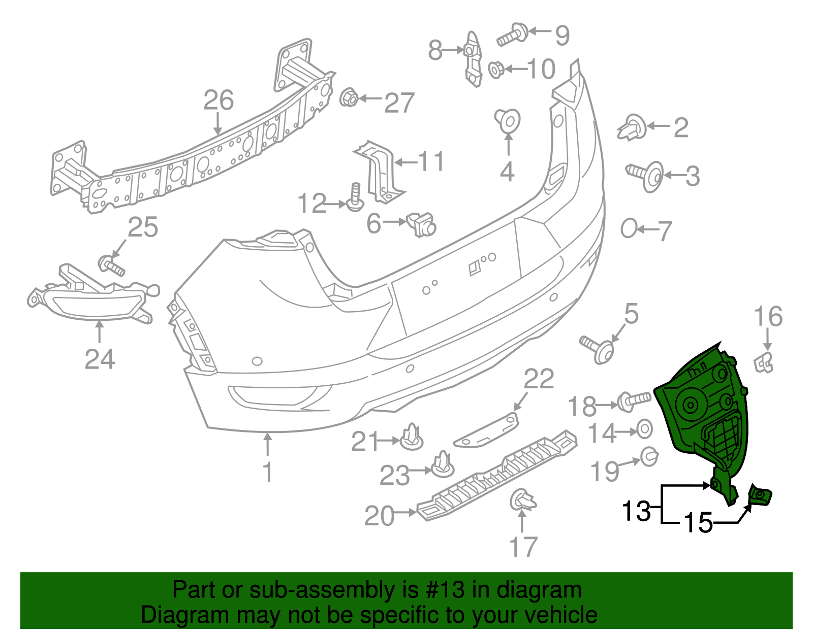 2020 Mazda CX-3 Shield(L) Splash R.Bumper DNJK-50-350A | RealMazdaParts.com