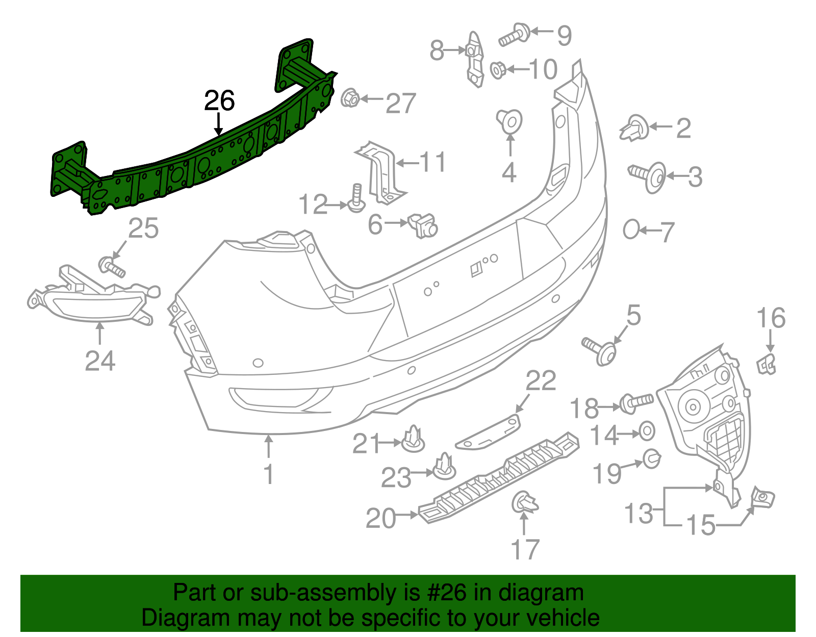 2016-2021 Mazda CX-3 Impact Bar DB4G-50-260 | Mazda-Parts
