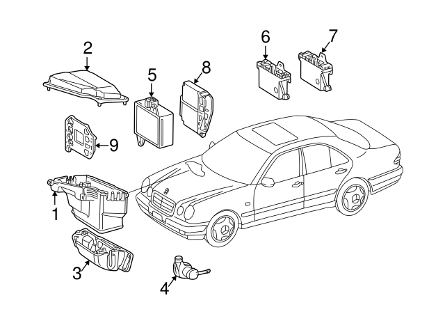 1998-2007 Mercedes-Benz Engine Control Module (ECM) 112-153-04-79-80 ...