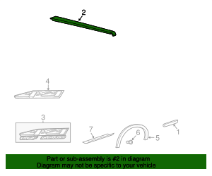 1999-2004 Ford Upper Molding F81Z-99291A40-AAB | QuirkParts