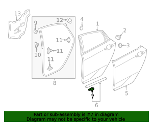 91568-TDK-003 - Clip, Door Weatherstrip 2018-2020 Honda Civic | Honda ...