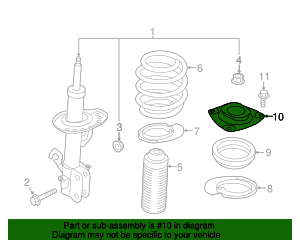 54320-1KA0B - Strut Mount 2011-2024 Nissan | Nissan Parts & Accessories ...