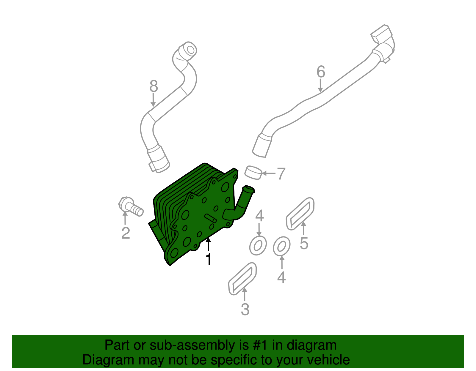 HC3Z-6A642-A - Oil Cooler Assembly 2011-2019 Ford | Ford Parts Direct