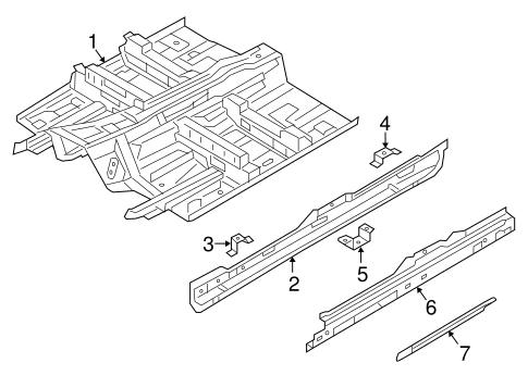 Floor & Rails for 2018 Volvo S90 | Volvo OEM Parts Direct