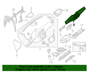 117-680-89-00 - Center Molding 2018-2020 Mercedes-Benz | Mercedes-Benz ...