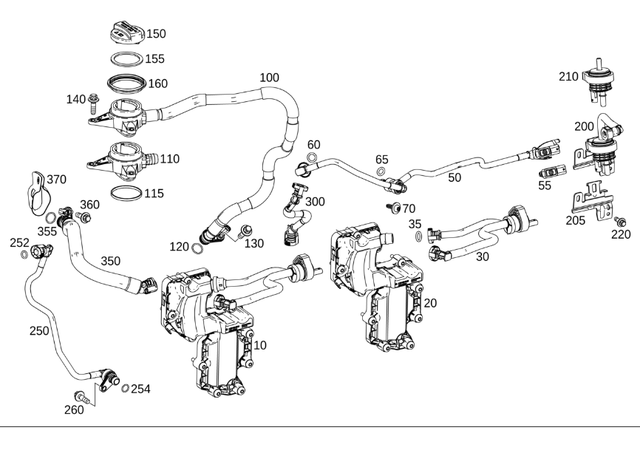 Bleed Line 264-010-21-07 | Mercedes-Benz Parts