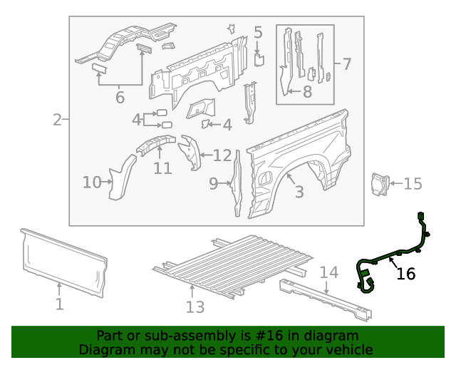 Chassis Rear Wiring Harness 84877352 | TascaParts.com
