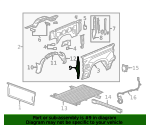 2019-2024 GM Driver Side Pickup Box Side Panel Front Filler 23403602 GM ...