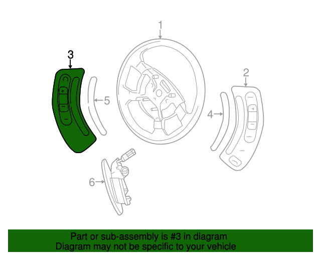 2011-2012 Land Rover Range Rover Steering Wheel Radio Controls LR057123 ...