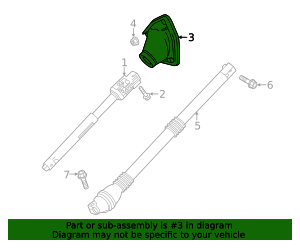 2020-2023 GM Intermediate Steering Shaft Boot 23317135 GM ...
