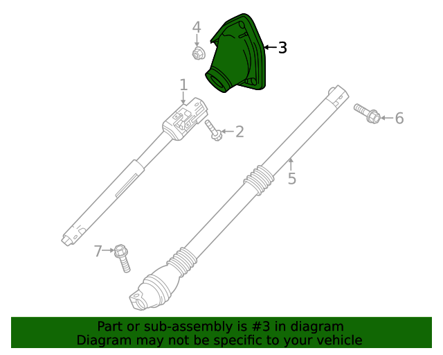 2020-2023 GM Intermediate Steering Shaft Boot 23317135 GM ...