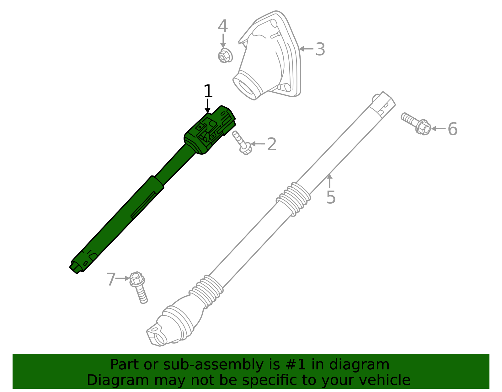 2020-2025 GMC Sierra 3500 HD Intermediate Shaft 86592093 | TascaParts.com