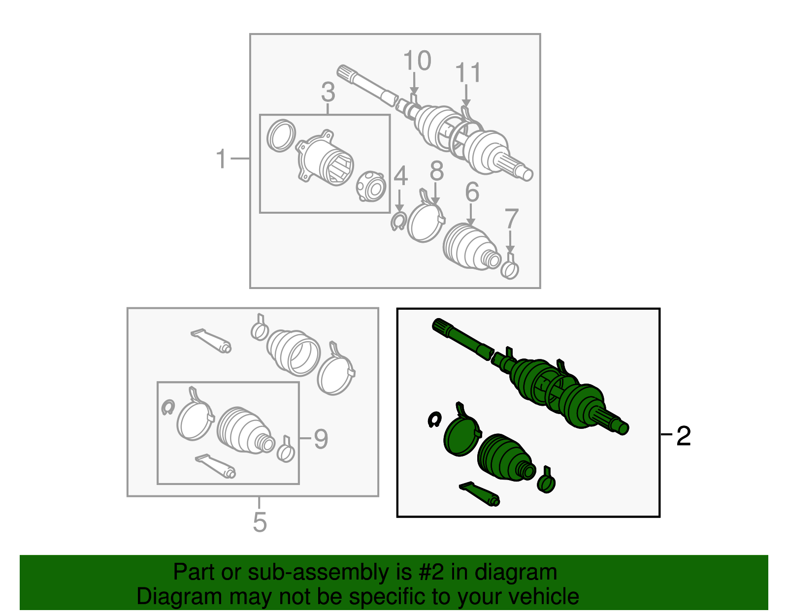 2006-2007 Toyota Highlander Outer Joint 42370-29437 | Toyota Parts Center