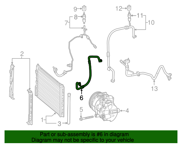2014-2019 Mercedes-Benz Discharge Hose 176-830-07-00 | MB OEM Parts