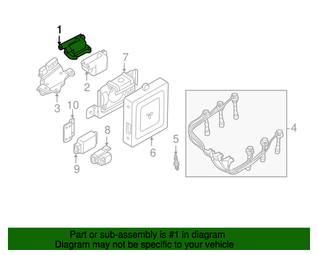 1997-2004 Mitsubishi Ignition Coil MD314583 | Mitsubishi Parts ...