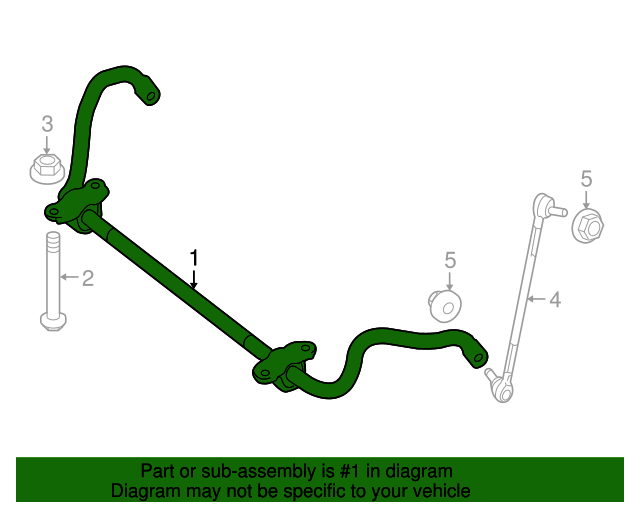 2010-2017 Mercedes-Benz Stabilizer Bar 204-323-30-65 | MB OEM Parts