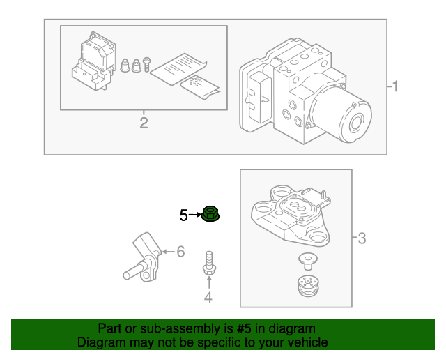 2008-2024 Audi Washer Reservoir Nut N-908-877-03 | TascaParts.com