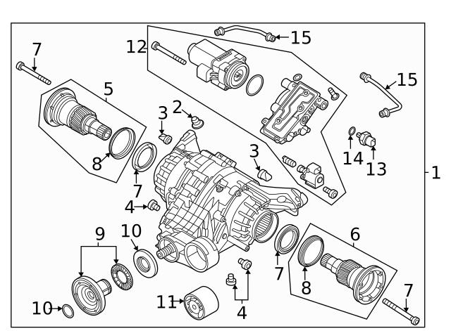 2011-2024 Audi Differential Vent Hose 0BF-598-077 | Audi USA Parts