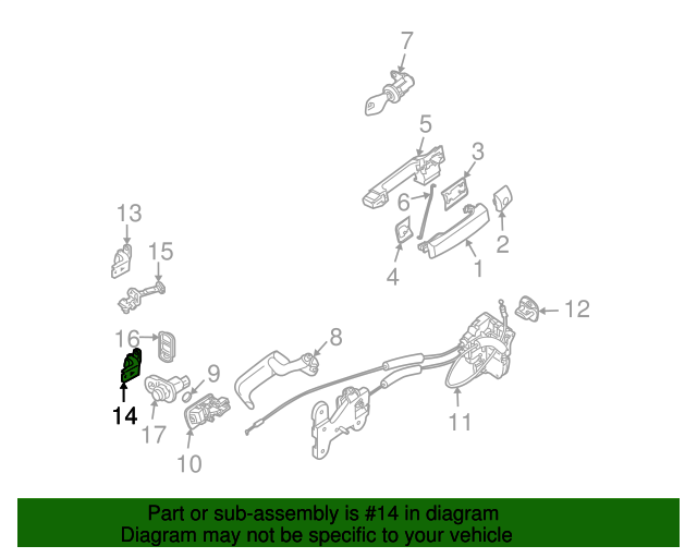 2004-2010 Infiniti QX56 Lower Hinge 80401-ZJ00A | INFINITI Parts ...