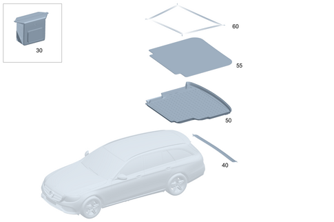Load Compartment Trunk Equipment for 2024 Mercedes-Benz E 450 ...