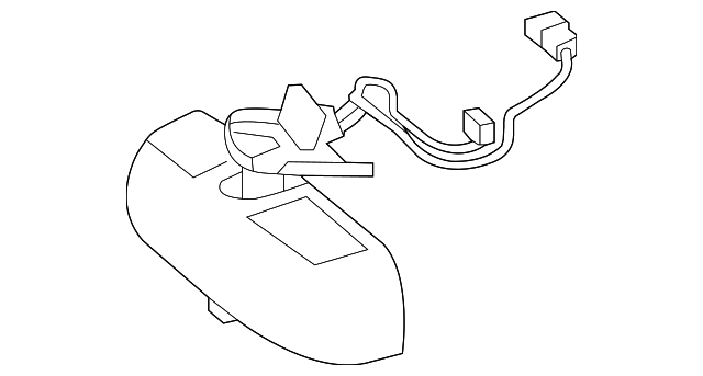 166-810-08-17-9051 - Mirror Inside - Black 2015-2019 Mercedes-Benz ...