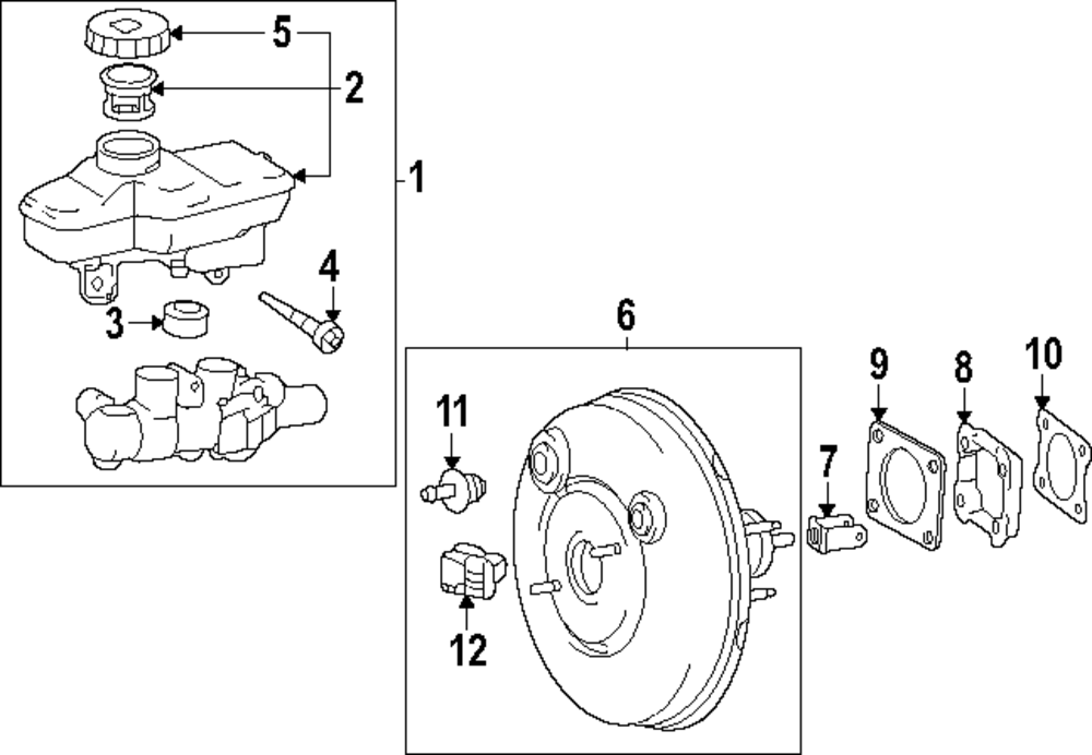 2024 Toyota Tacoma Booster Assembly Bracket Assembly 47264-AK010 ...