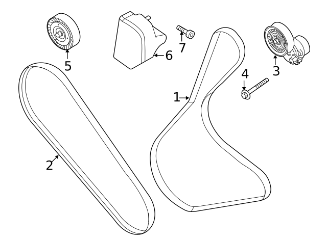 PZ1Z-8620-C - Serpentine Belt 2023-2024 Ford | AutoNation Parts