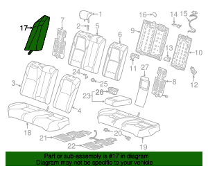 82150-TVA-A21ZB - Seat-Back Assembly, R Rear Side *NH882L* (Platinum ...