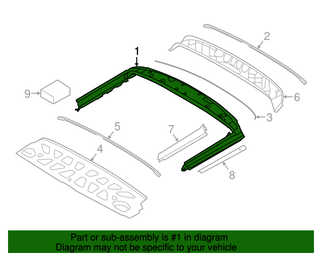 2016-2023 Mini Cooper Compartment 54-34-7-364-804 | Mini Parts Direct