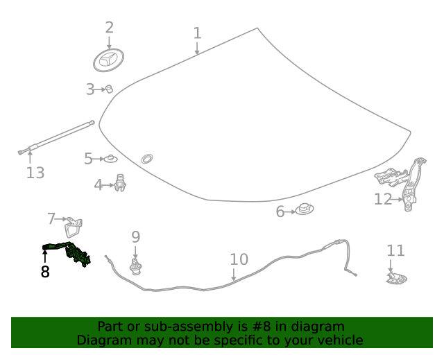 247-880-00-60 - Latch Assembly 2020-2021 Mercedes-Benz GLB 250 ...