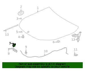 2020-2023 Mercedes-Benz Hood Latch Striker Plate 247-880-01-60 ...