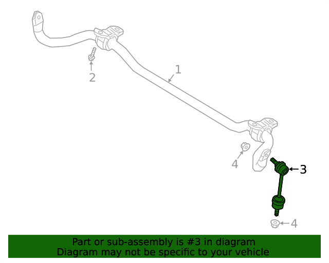 463-320-12-00 - Stabilizer Link 2019-2023 Mercedes-Benz ...
