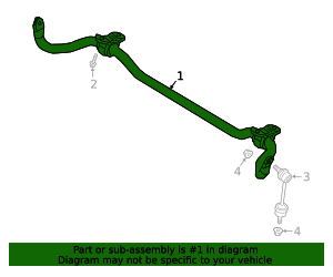 463-320-11-00 - Stabilizer Bar 2019-2021 Mercedes-Benz G 63 AMG ...