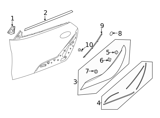 2020-2023 Toyota GR Supra Filler Molding 75733-WAA01 | OEM Parts Online
